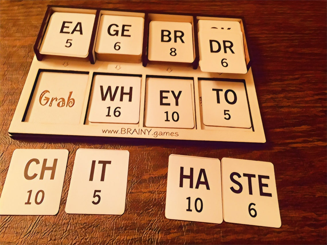 Grab A Quick Word Word Game Spelling Game Family | Etsy Canada
