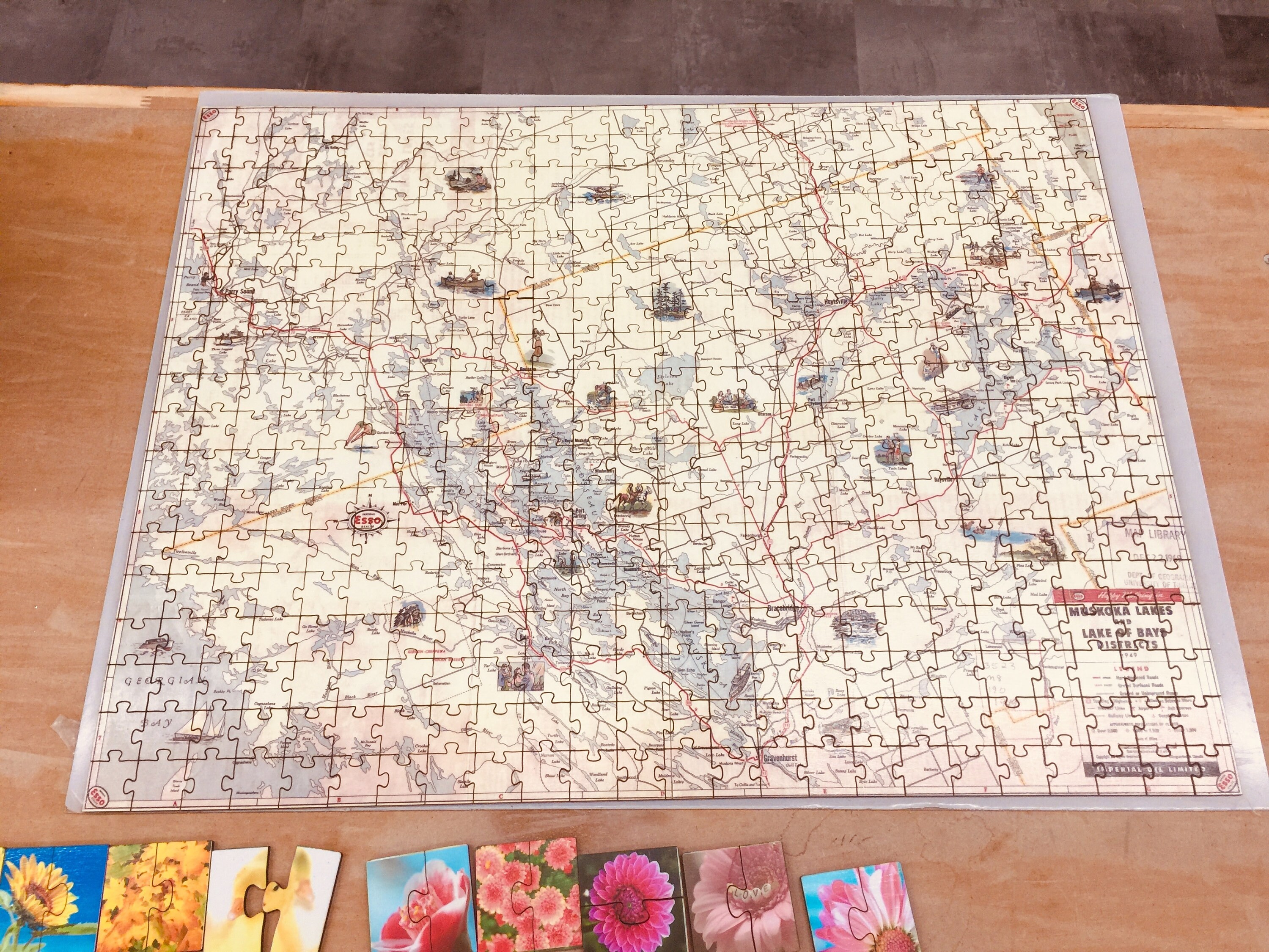 1949 Vintage Muskoka Map Puzzle and Board Game - Etsy Canada
