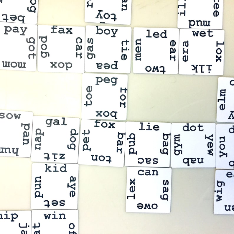 Three-Letter Words Game Pair Three Word Association Game - Etsy.de