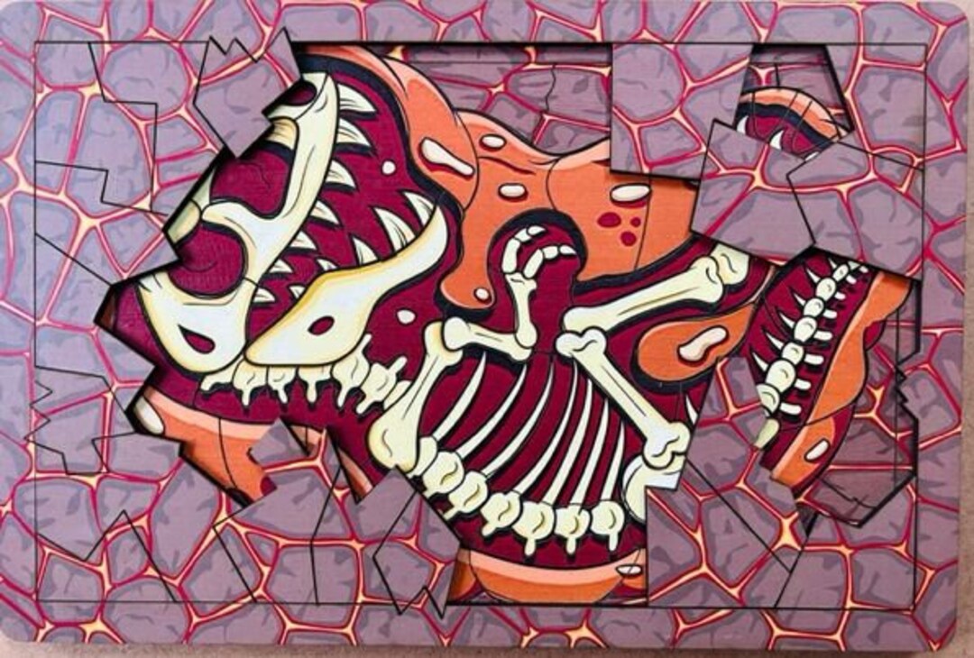 Dino Dig Multiple Layer Puzzles - A Dinosaur Dig in Reverse - Put the ...