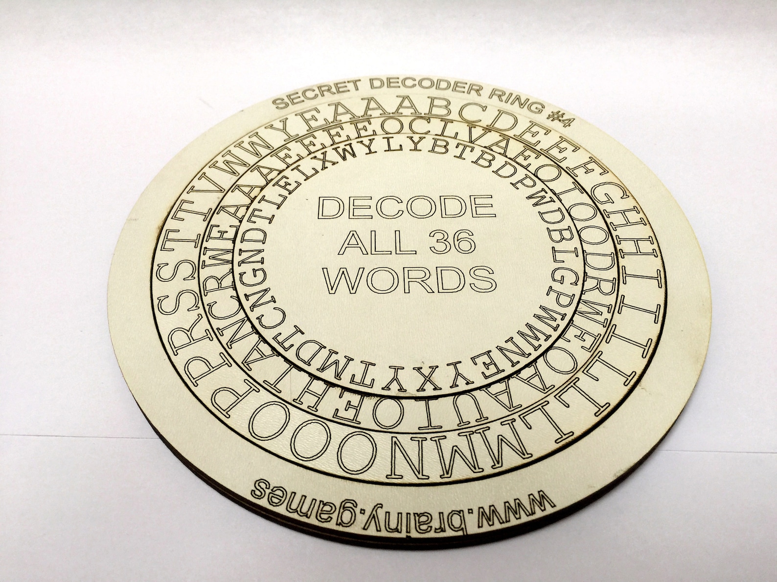 Secret Decoder Rings Tactile Laser-cut Literacy Games | Etsy