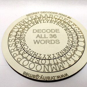 Secret Decoder Rings | Tactile, Laser-cut Literacy Games | Brainteaser ...
