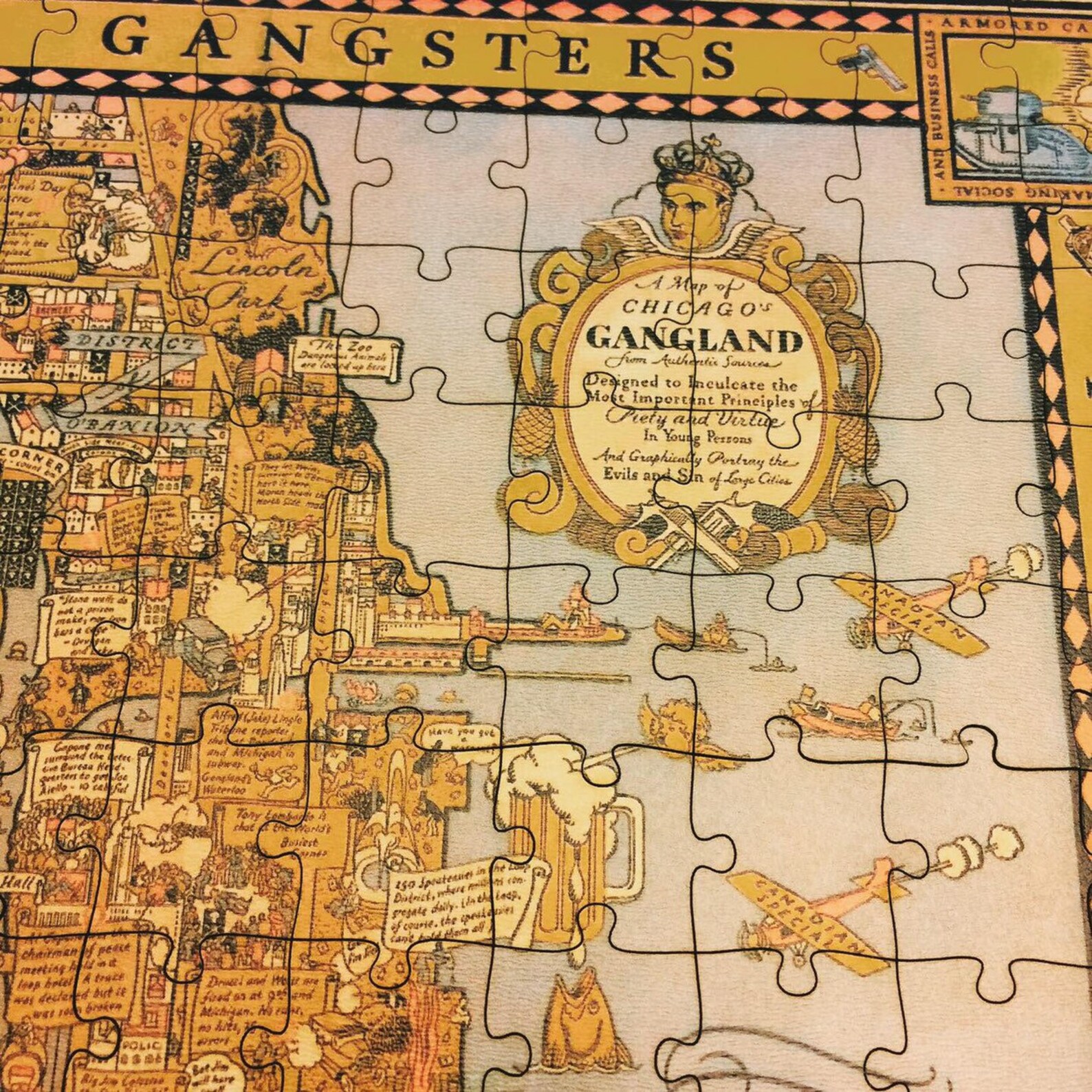 Chicago Gangland Map - Etsy