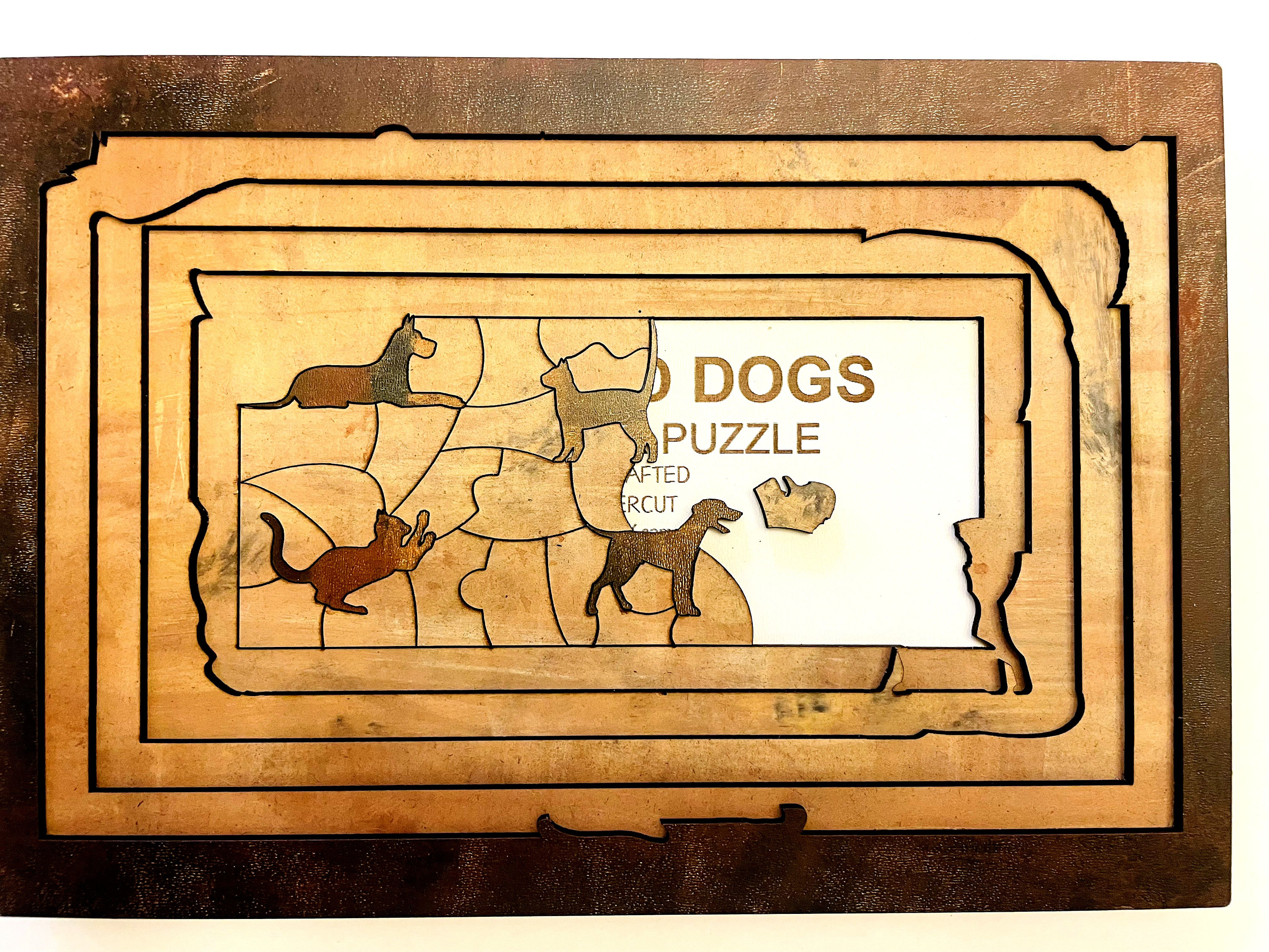 Cats and Dogs Five Layer Puzzle - Etsy Canada