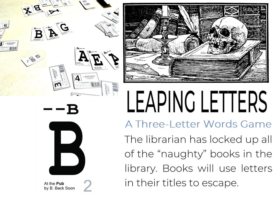 Leaping Letters - Three-letter Word Game - Etsy