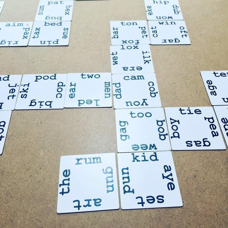 Three-Letter Words Game Pair Three Word Association Game - Etsy.de