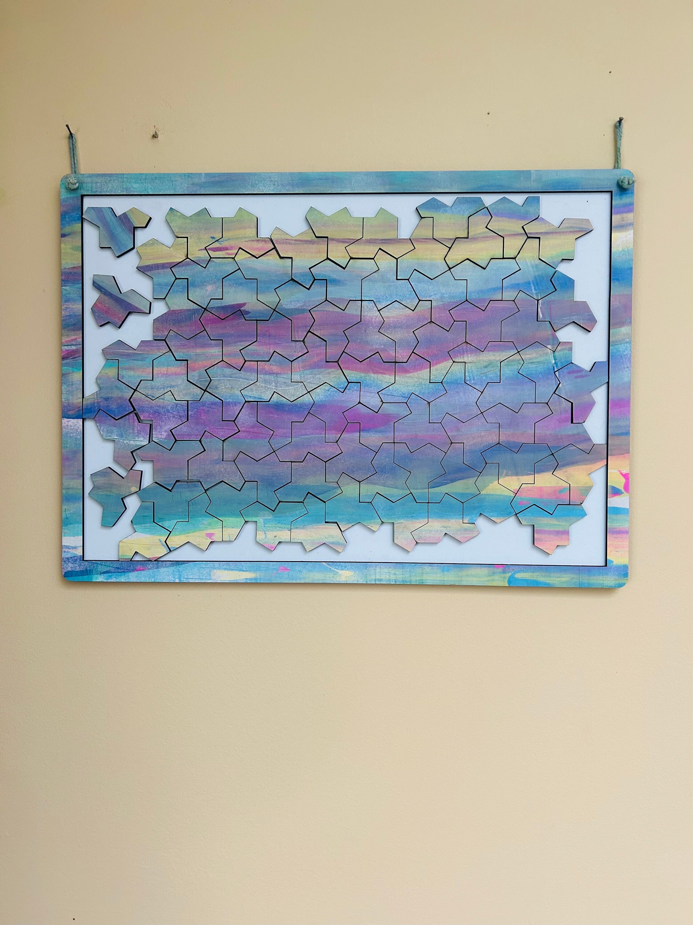 Magnetic Wall Artwork Puzzles From Aperiodic Polykite Einstein Hat ...