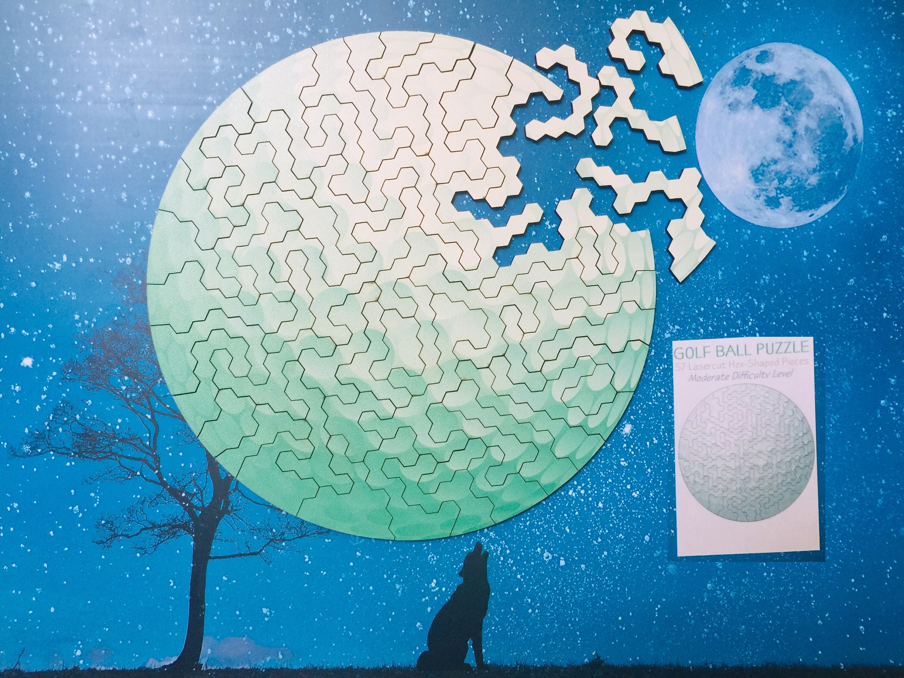 Round Puzzles with Hexagonal Shapes | Etsy