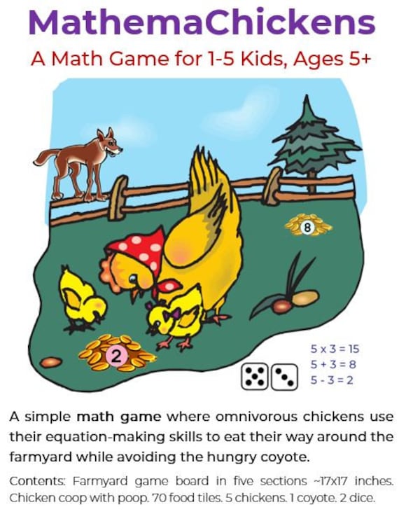 Mathemachickens Math Game for Kids | Etsy