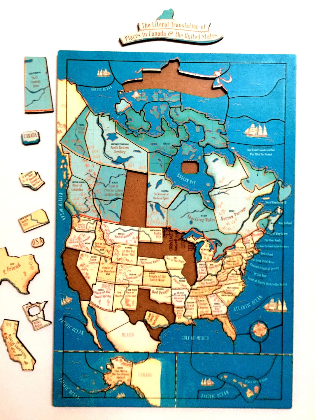North America Puzzles With Native Origins of Place Names in Canada and ...
