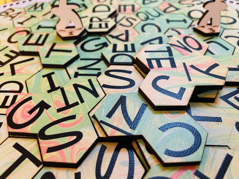 Hexagonal Wooden Tiles - Customizable Sizes and Quantities - Etsy