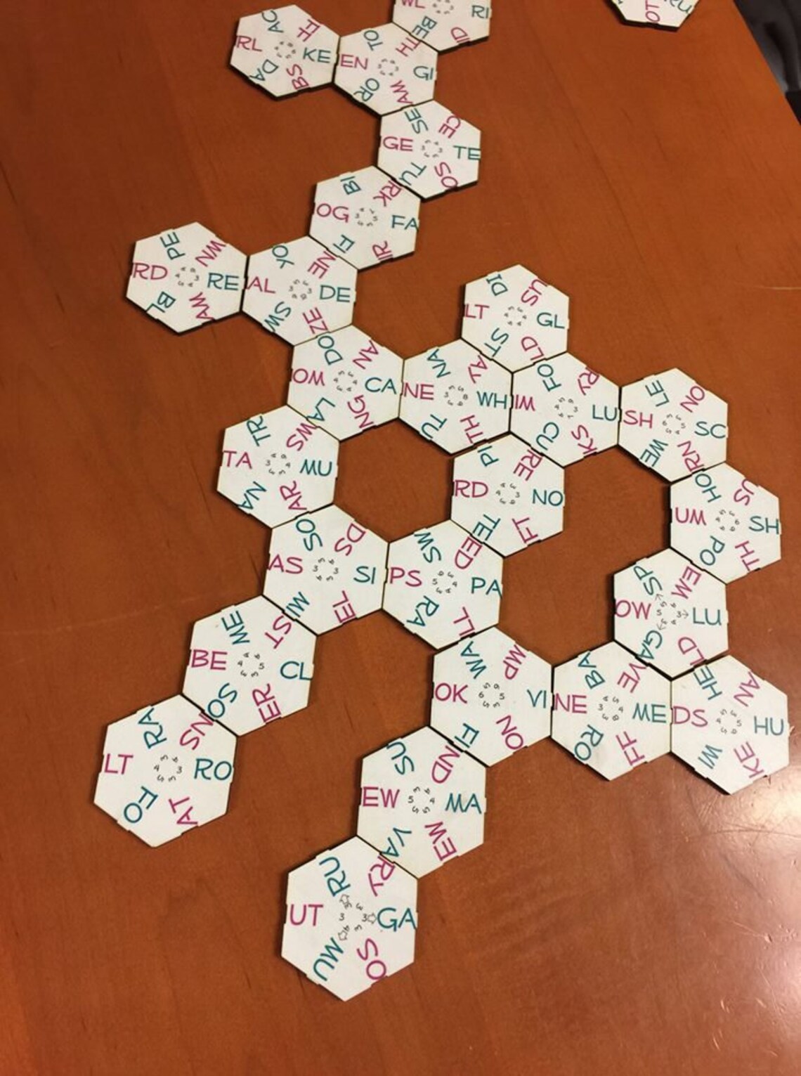 Hex-a-spell Word Game Hexagonal Spelling Game | Etsy Canada