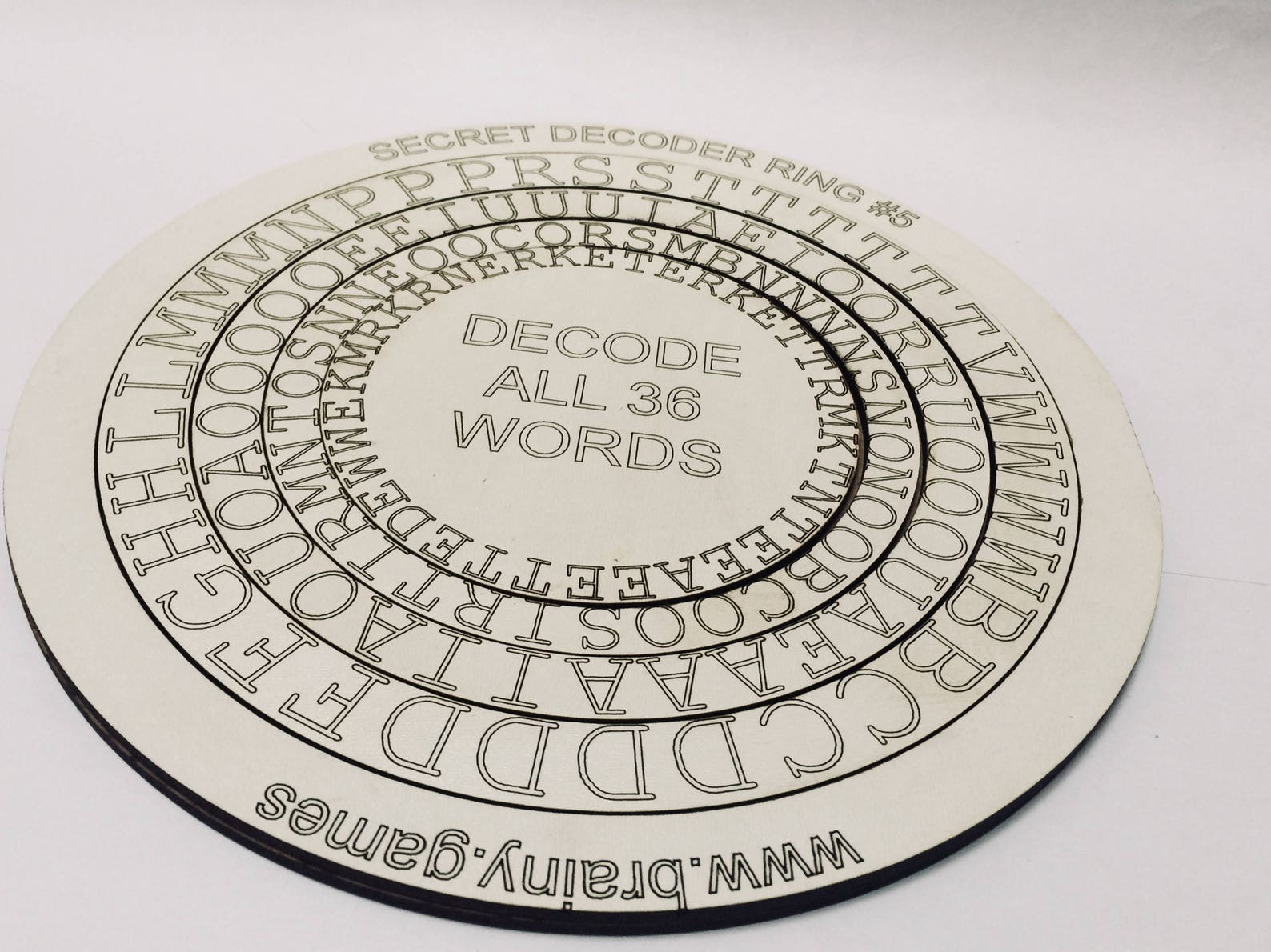 Secret Decoder Rings Tactile Laser-cut Literacy Games - Etsy