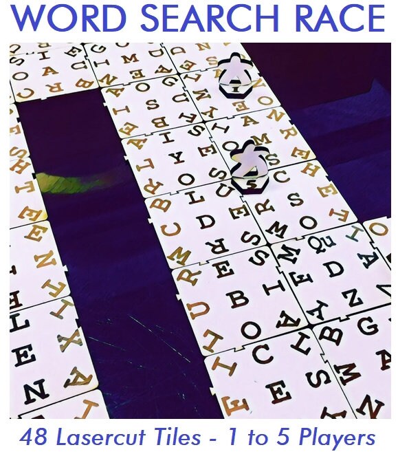 Word Search Race Word Game Build a Track Find Words | Etsy