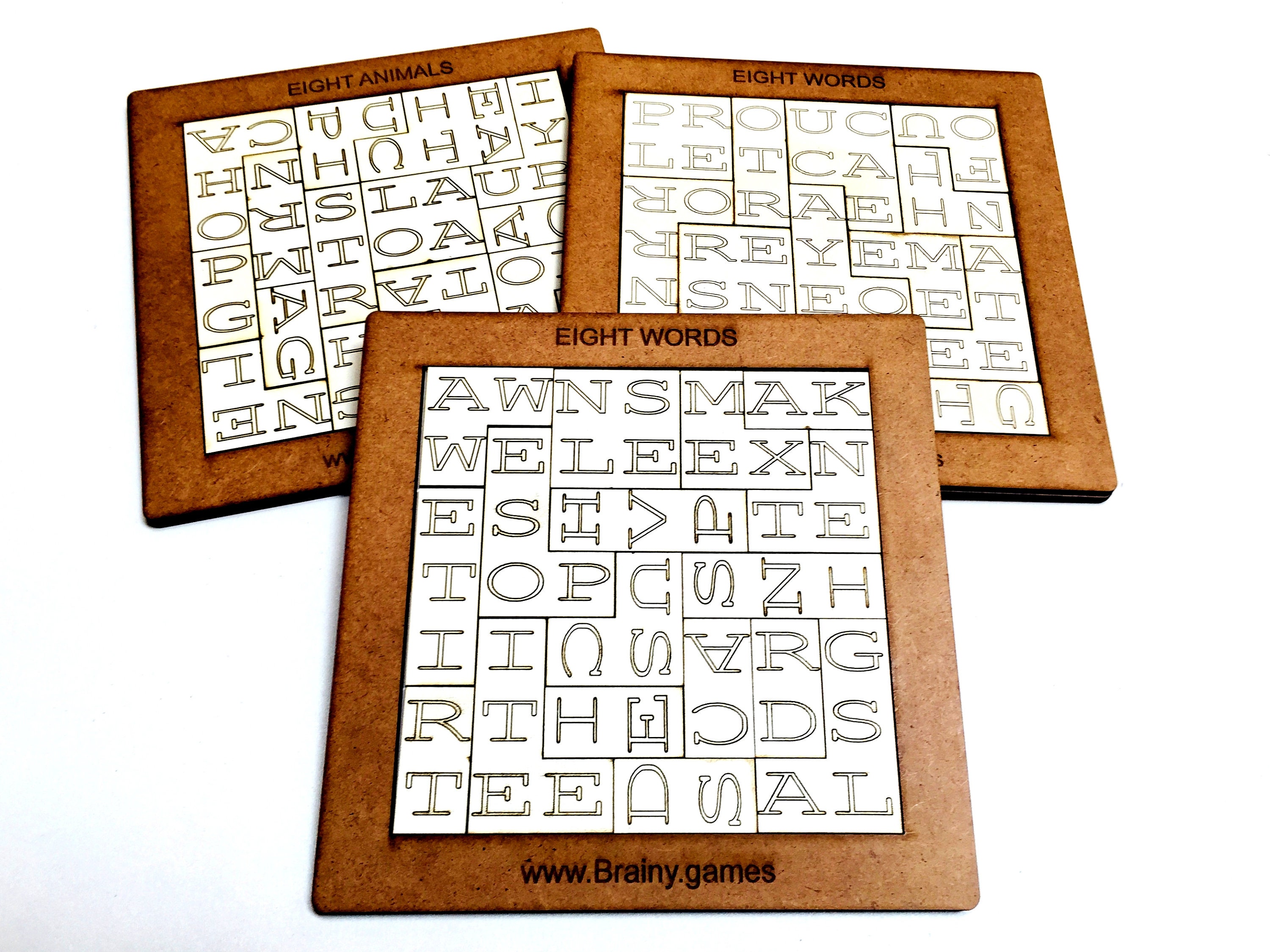 Word Puzzle Brainteaser Words in Trays Coffee Table Games - Etsy Canada