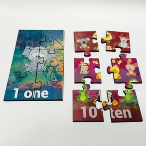 Kids Numbers 1-10 Animal Puzzle | Learning Numbers - Etsy