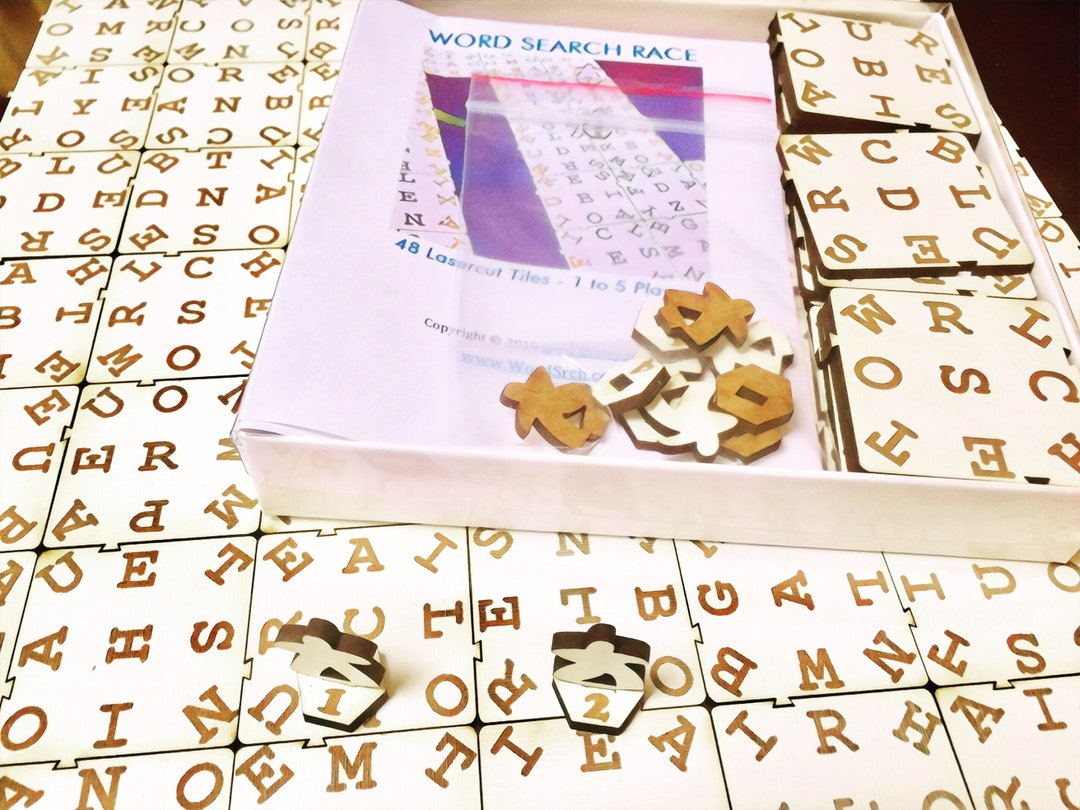 Word Search Race - Word Game - Build a Track, Find Words, Race to the ...