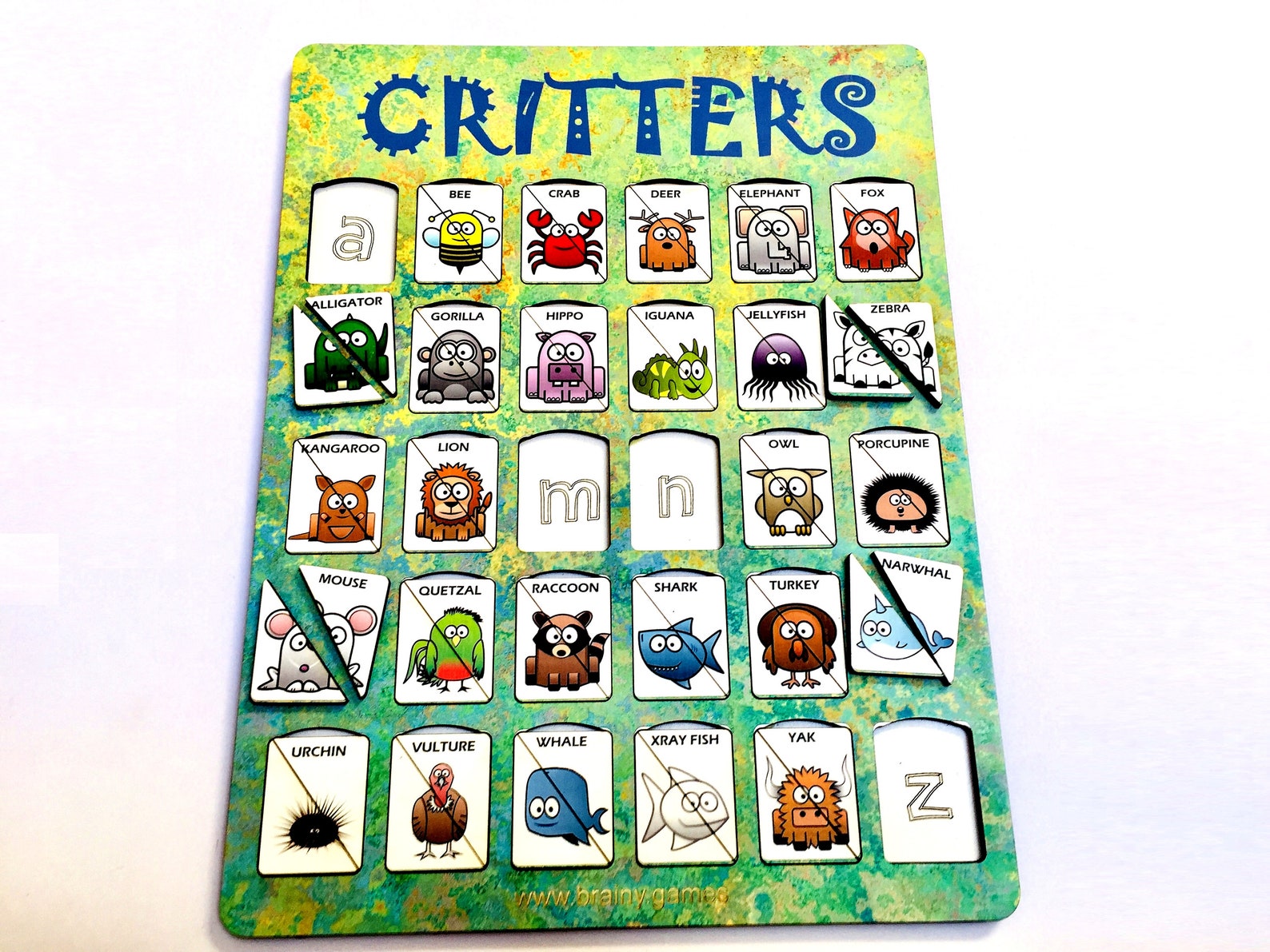 A-Z Animals Alphabet Matching Games | Critters - Etsy