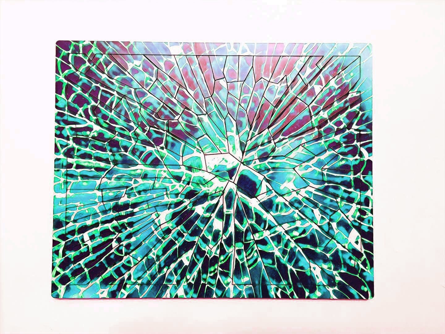 Shattered Shards of Glass Puzzle | Etsy