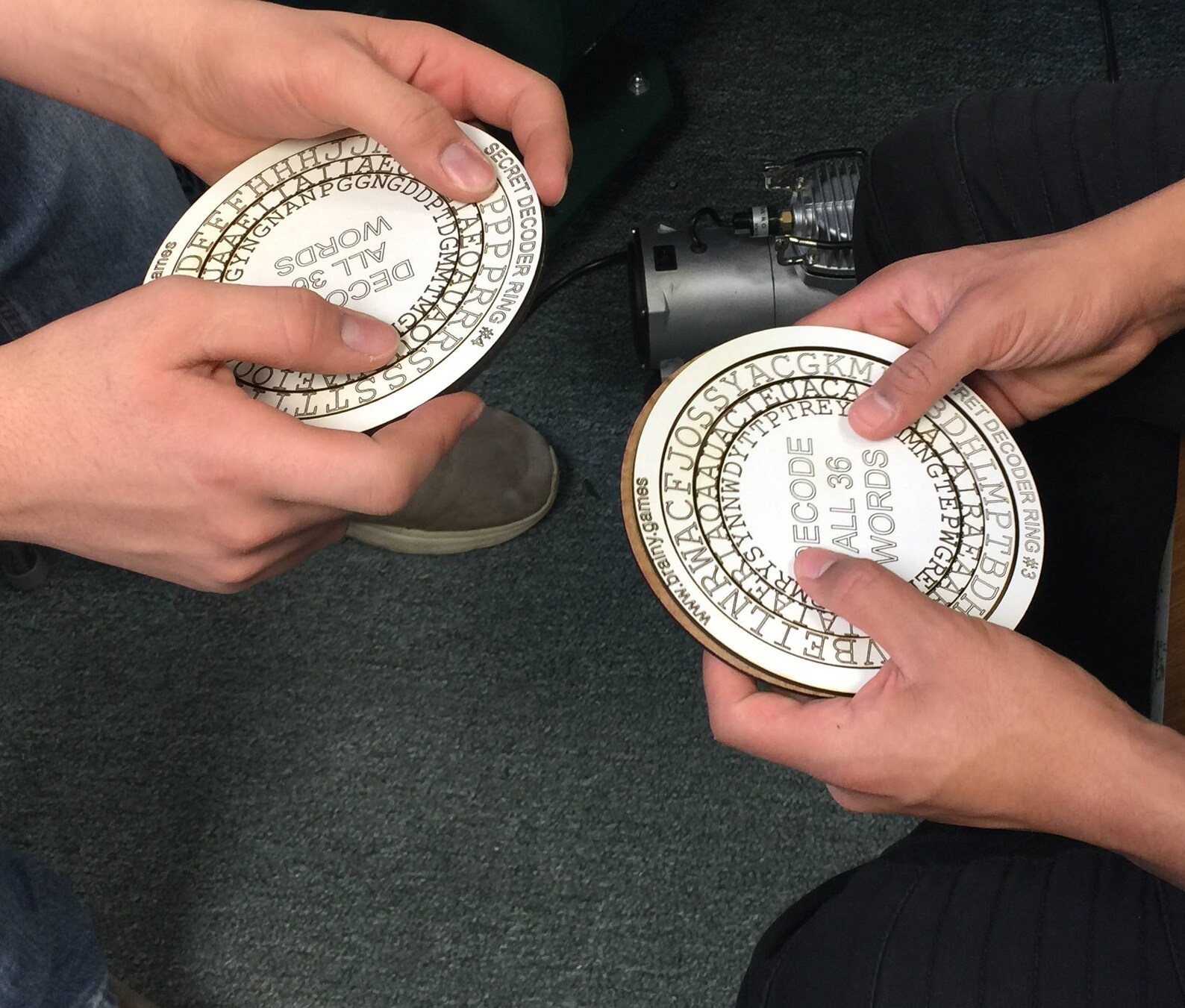 Secret Decoder Rings Tactile Laser-cut Literacy Games | Etsy
