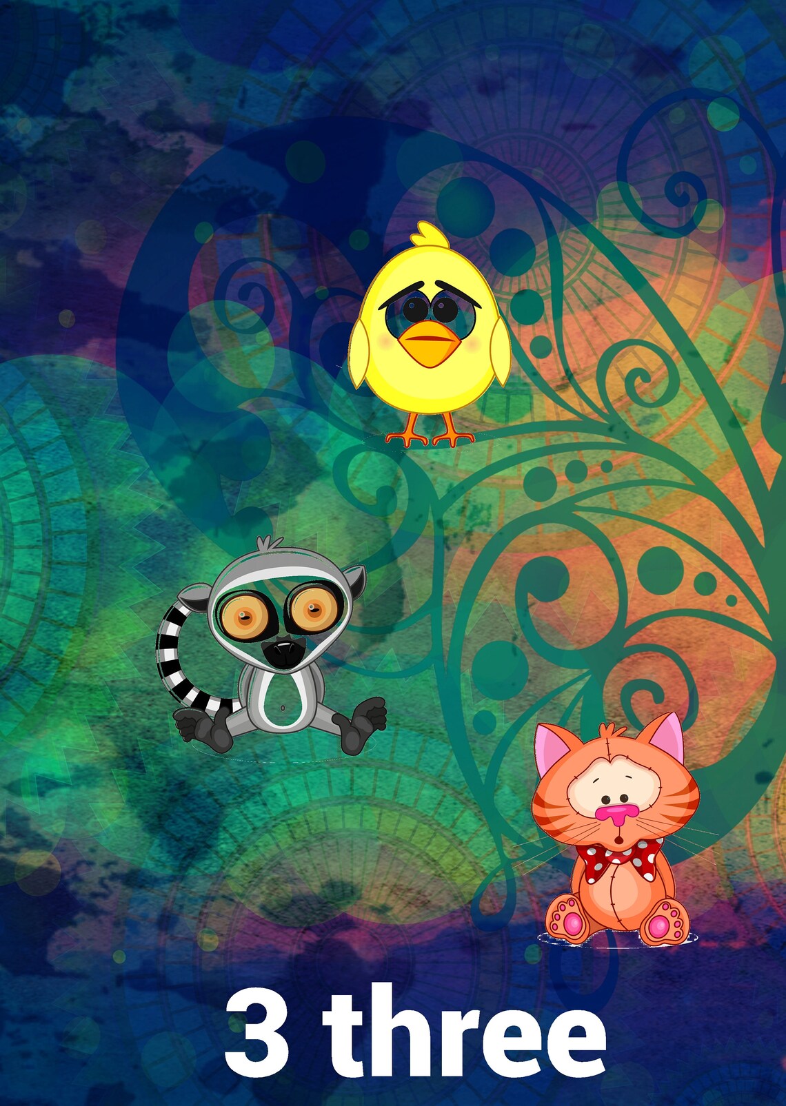 Kids Numbers 1-10 Animal Puzzle Learning Numbers - Etsy