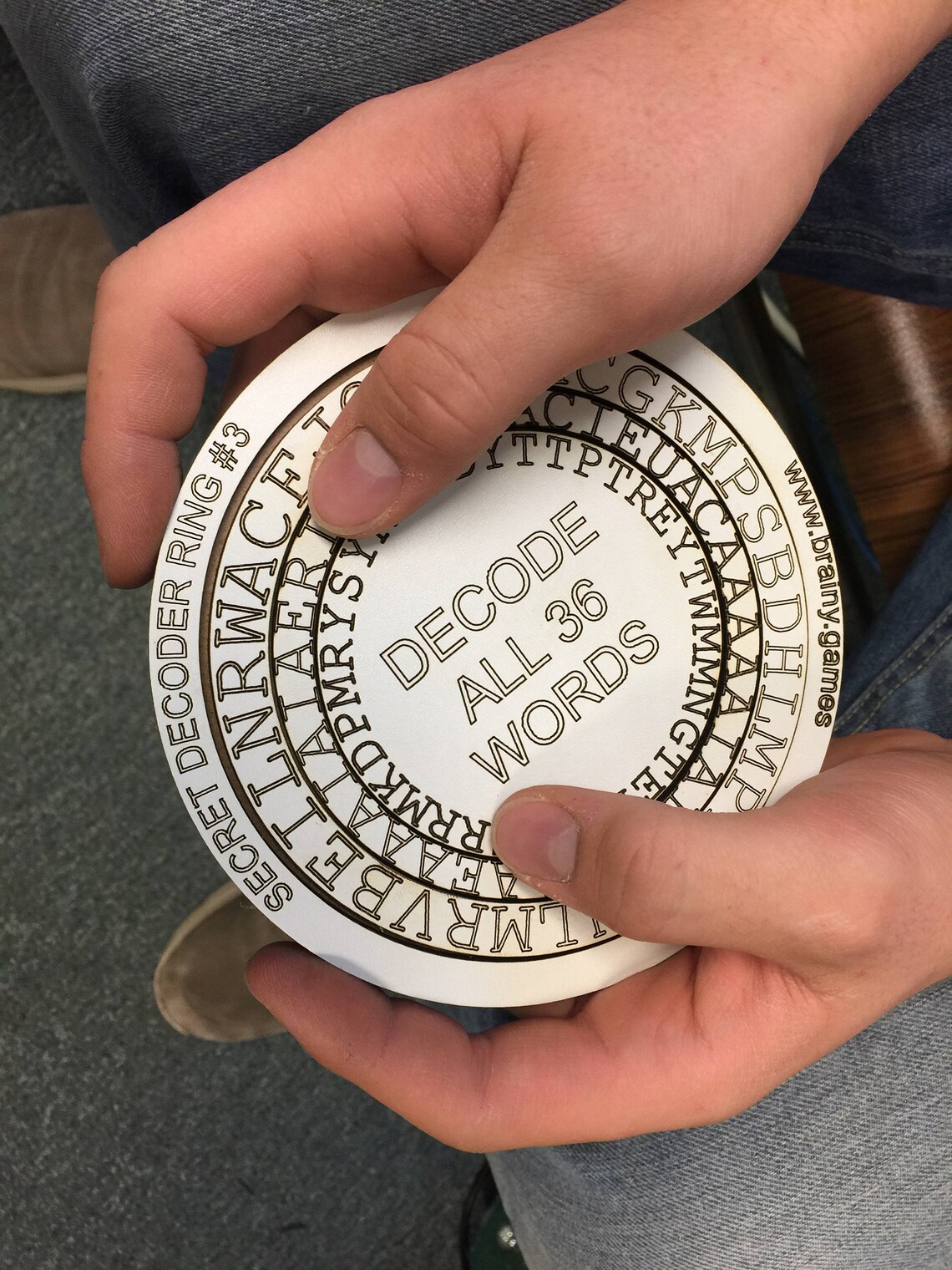 Secret Decoder Rings Tactile Laser-cut Literacy Games | Etsy