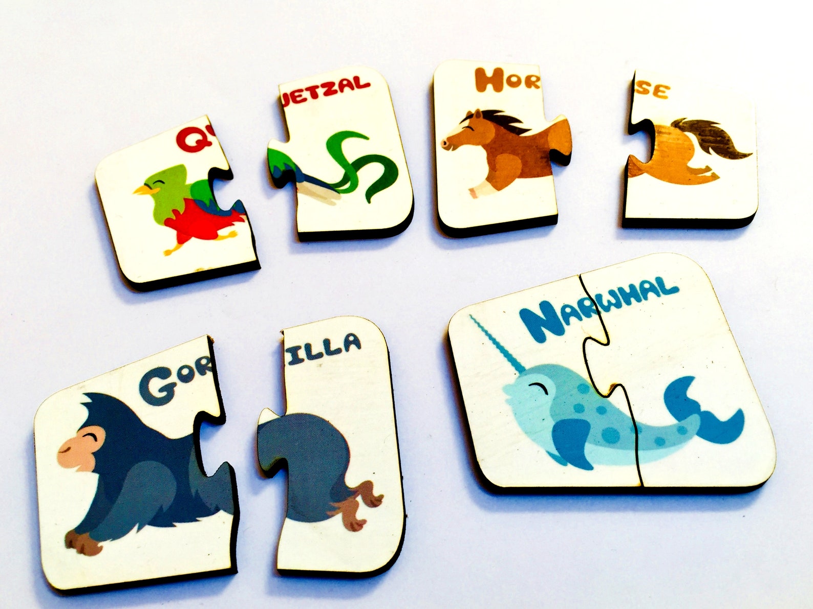 A-Z Animals Alphabet Matching Games | Critters - Etsy