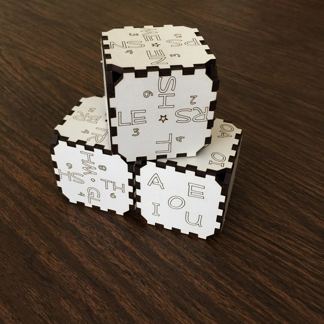 Roll-a-word Literacy Word Game - Etsy