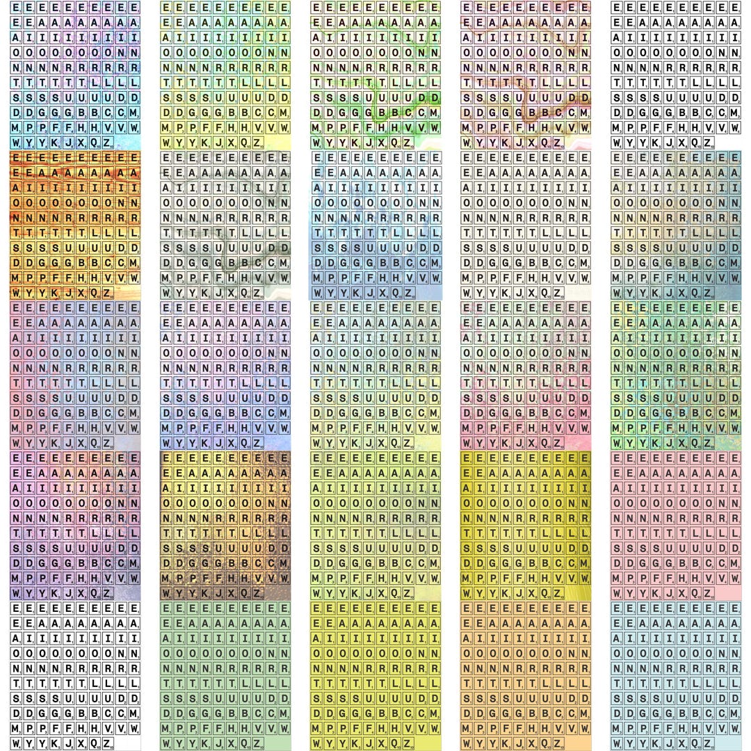 Textured Scrabble Tiles: Print & Cut - Classroom Montessori (PDF, SVG ...