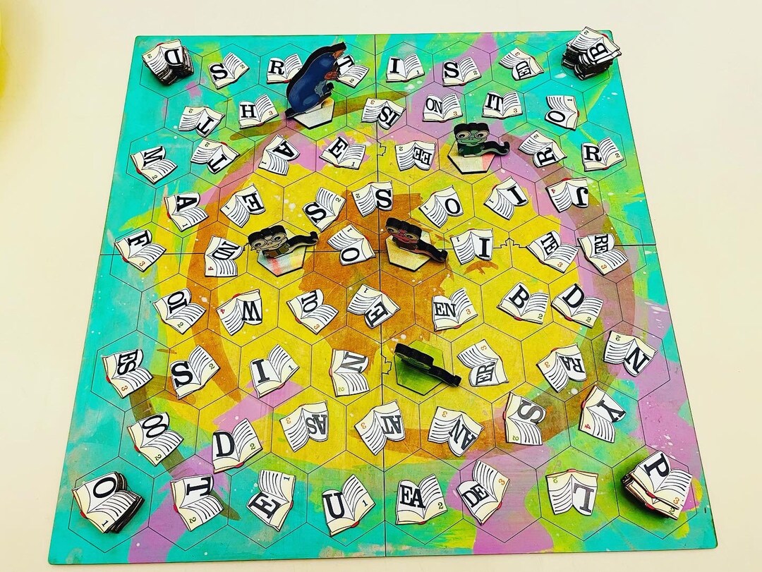 Bookworms Literacy Word Game for Kids - Etsy