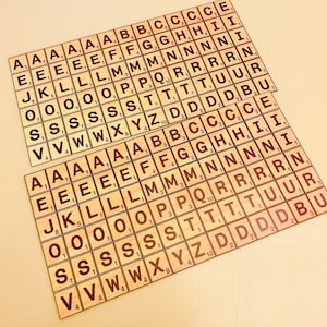 Magnetic Scrabble Letter Sticker Tiles - Etsy