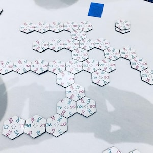 Hex-a-spell Word Game | Hexagonal Spelling Game - Etsy Canada