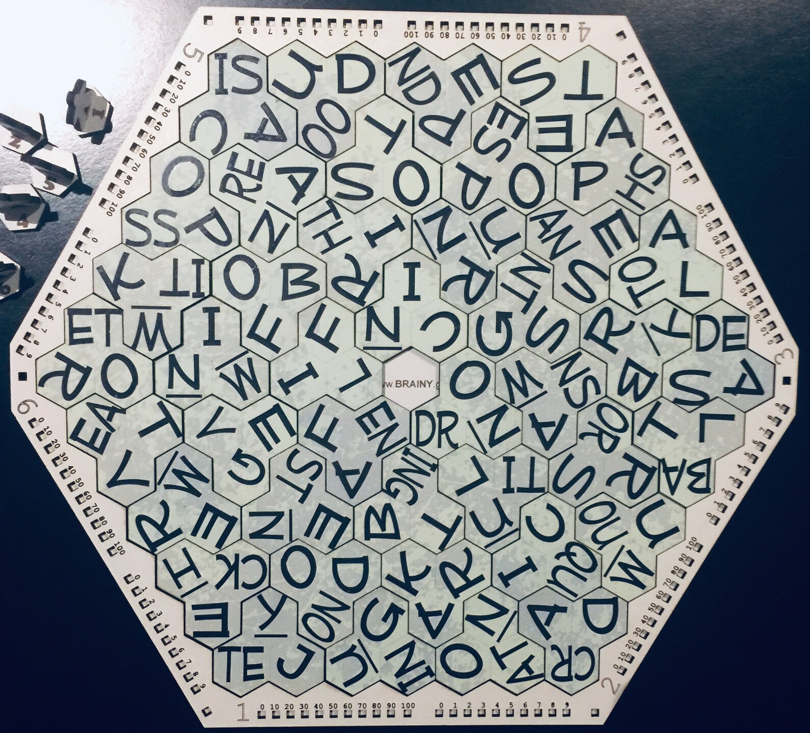 Hexagonal Word Search Spelling Game - Etsy