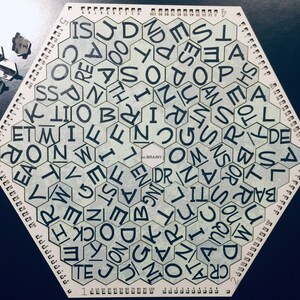Hexagonal Word Search Spelling Game - Etsy