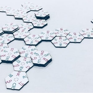 Hex-a-spell Word Game | Hexagonal Spelling Game - Etsy Canada