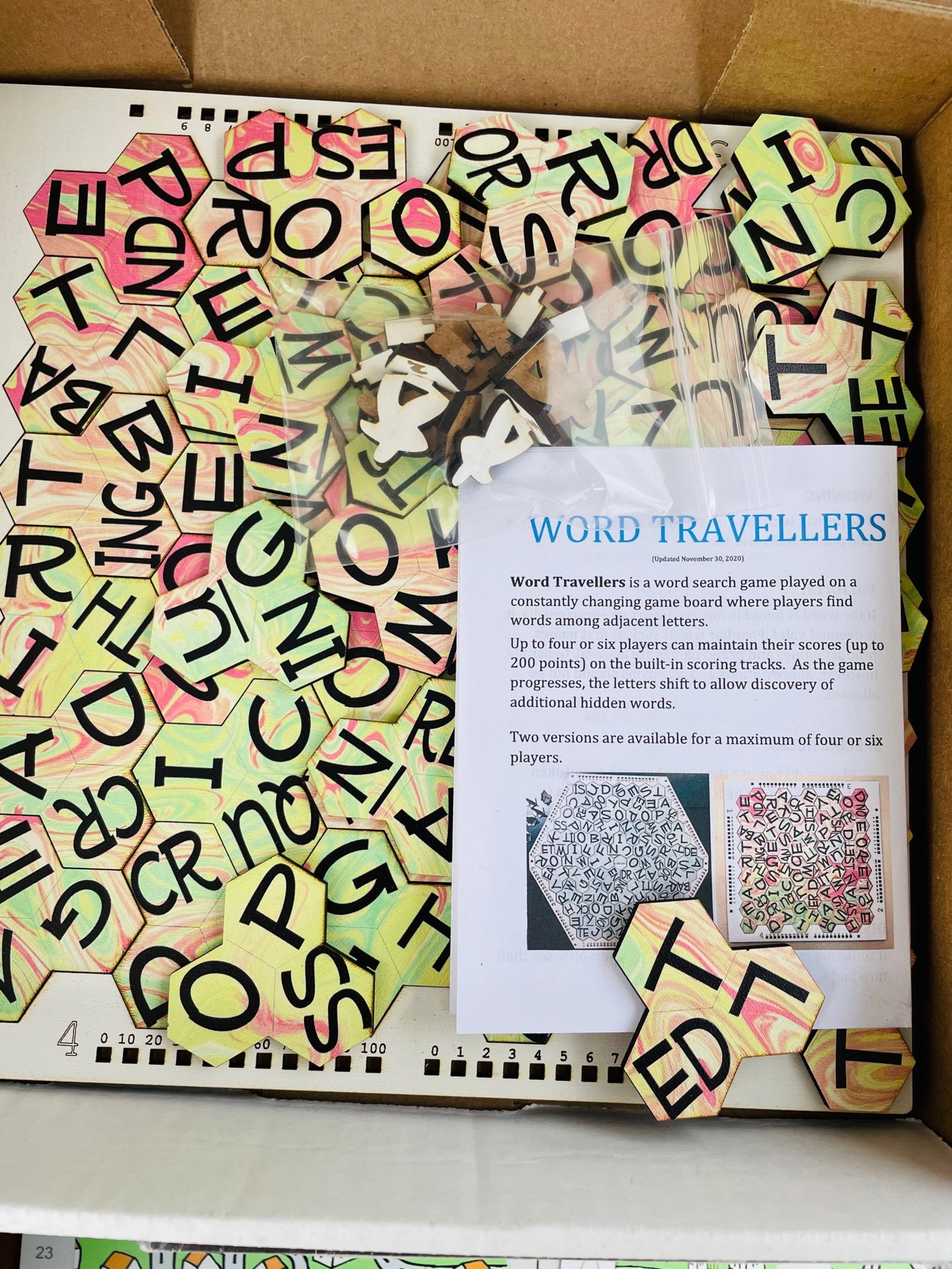 Hexagonal Word Search Spelling Game - Etsy