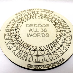 Secret Decoder Rings | Tactile, Laser-cut Literacy Games | Brainteaser ...