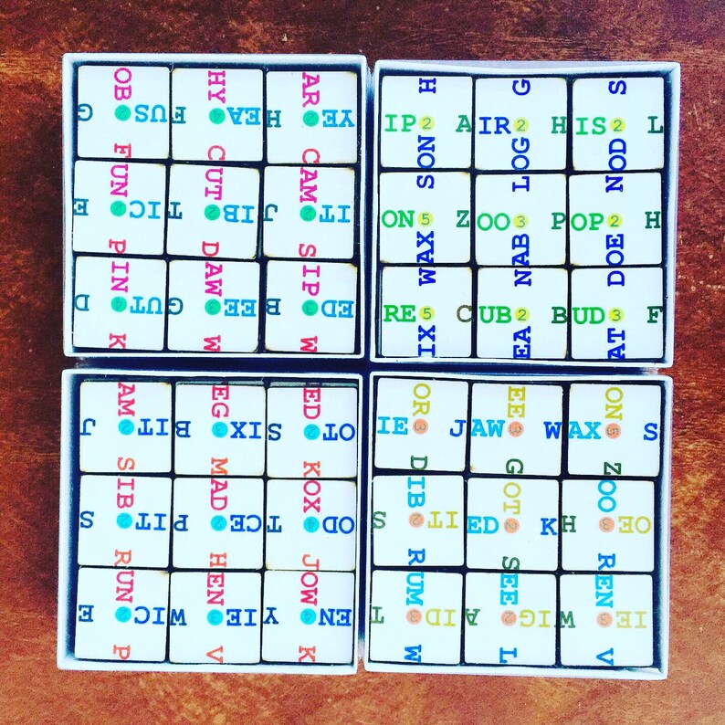 Three-Letter Word Game One To Three Make - Etsy.de