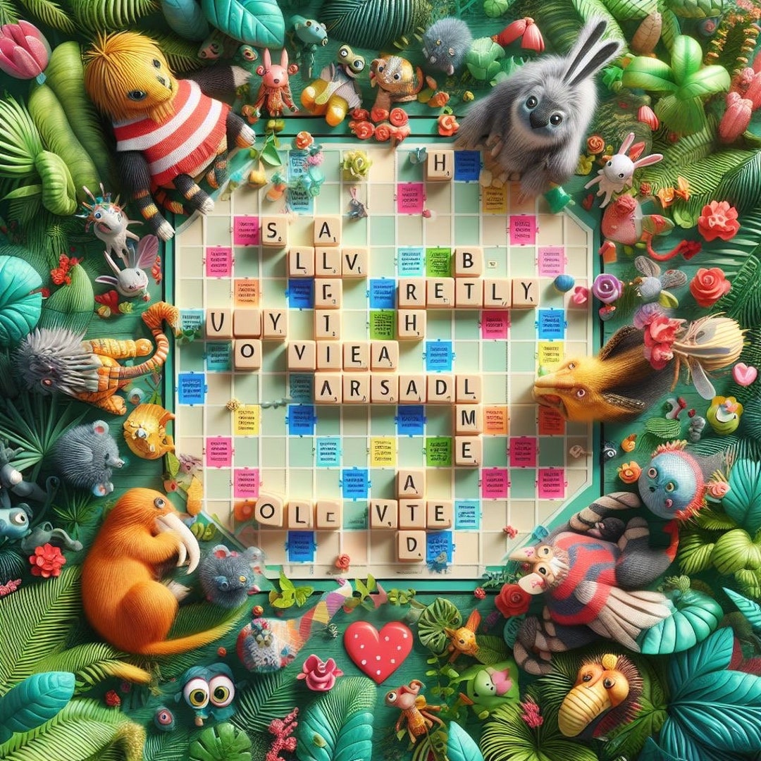 Puzzles of Animals Playing Scrabble - Etsy