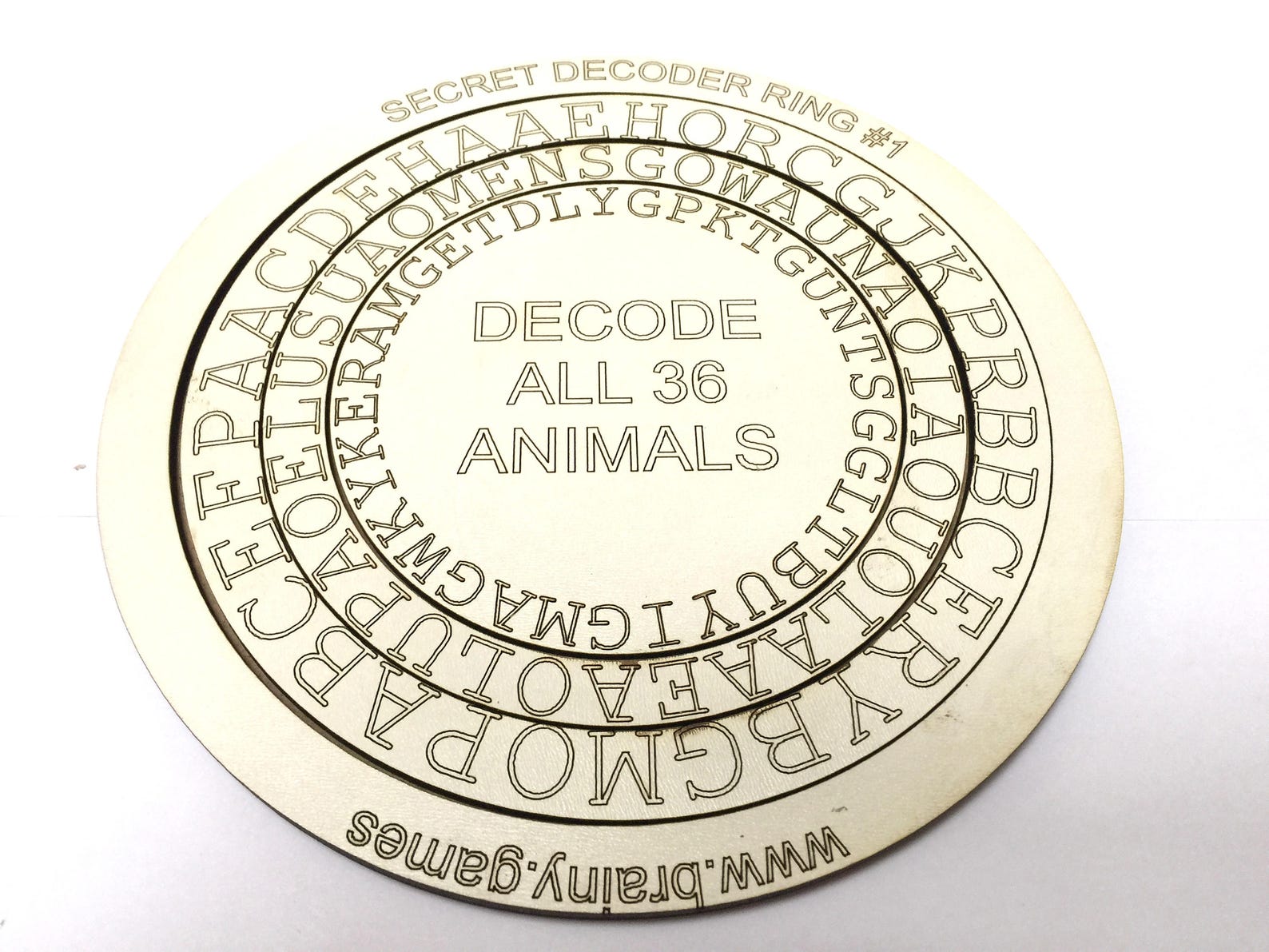Secret Decoder Rings Tactile Laser-cut Literacy Games - Etsy