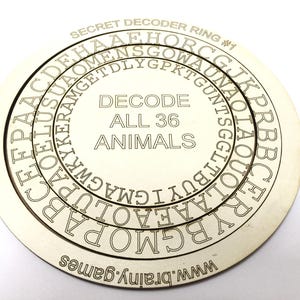Secret Decoder Rings | Tactile, Laser-cut Literacy Games | Brainteaser ...
