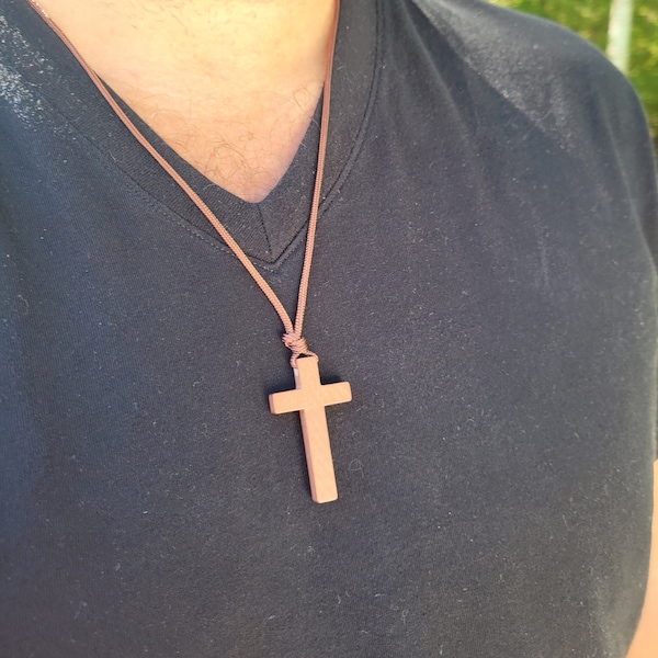 Mens Cross Necklace - Etsy