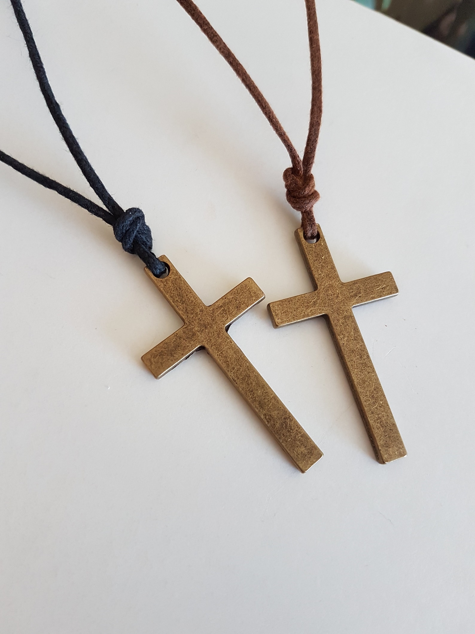 Mens Large Metal Cross Mens Cross Necklace Stunning Metal - Etsy