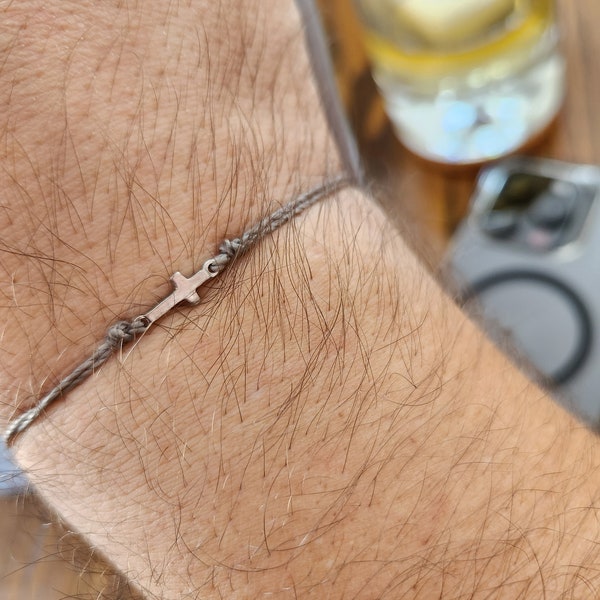 Mens Cross Bracelet - Etsy