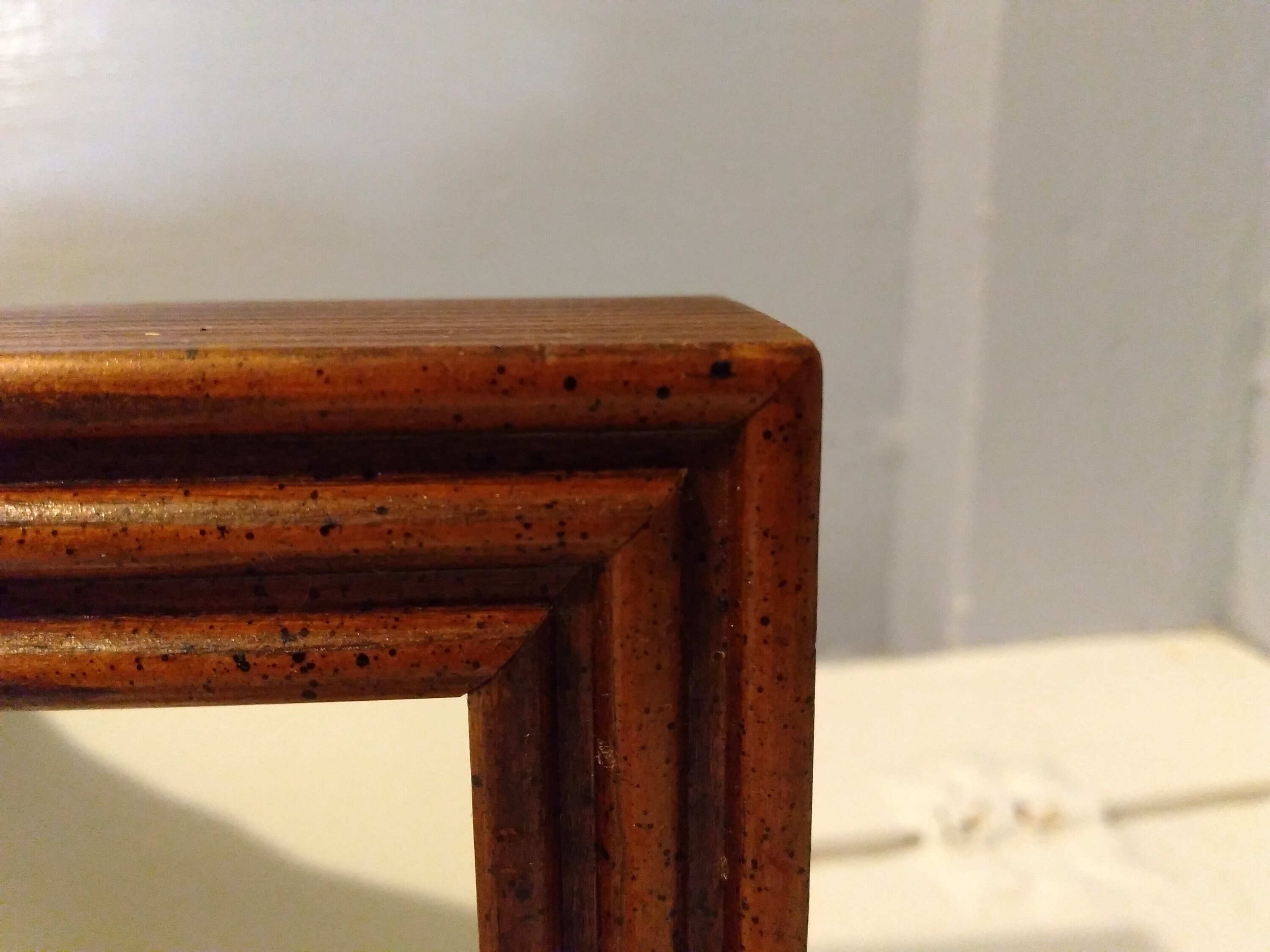 Retro 80s Mirror Wall Mirror Accent Mirror Small Rectangle Wood Framed ...