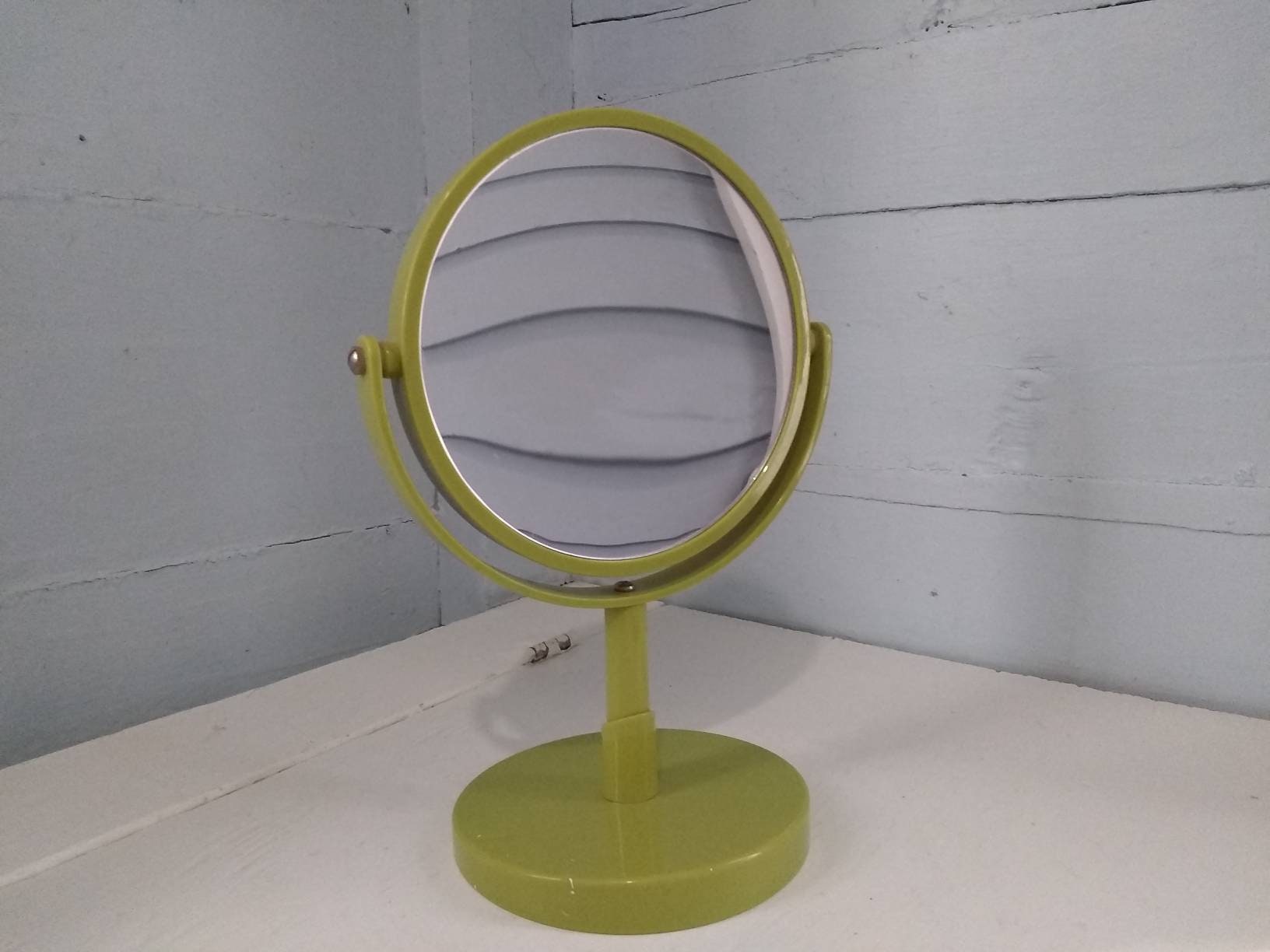 70s, Retro, Mirror, Standing Mirror, 2 sided, Regular and Magnified ...