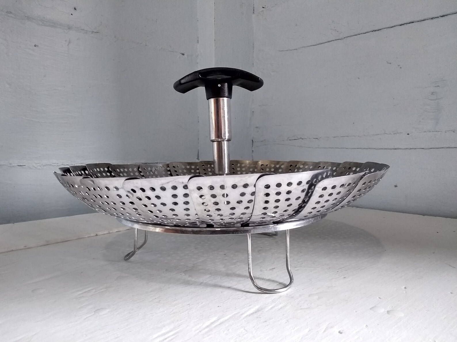 Vintage Metal Collapsible Vegetable Strainer Steamer Kitchen - Etsy