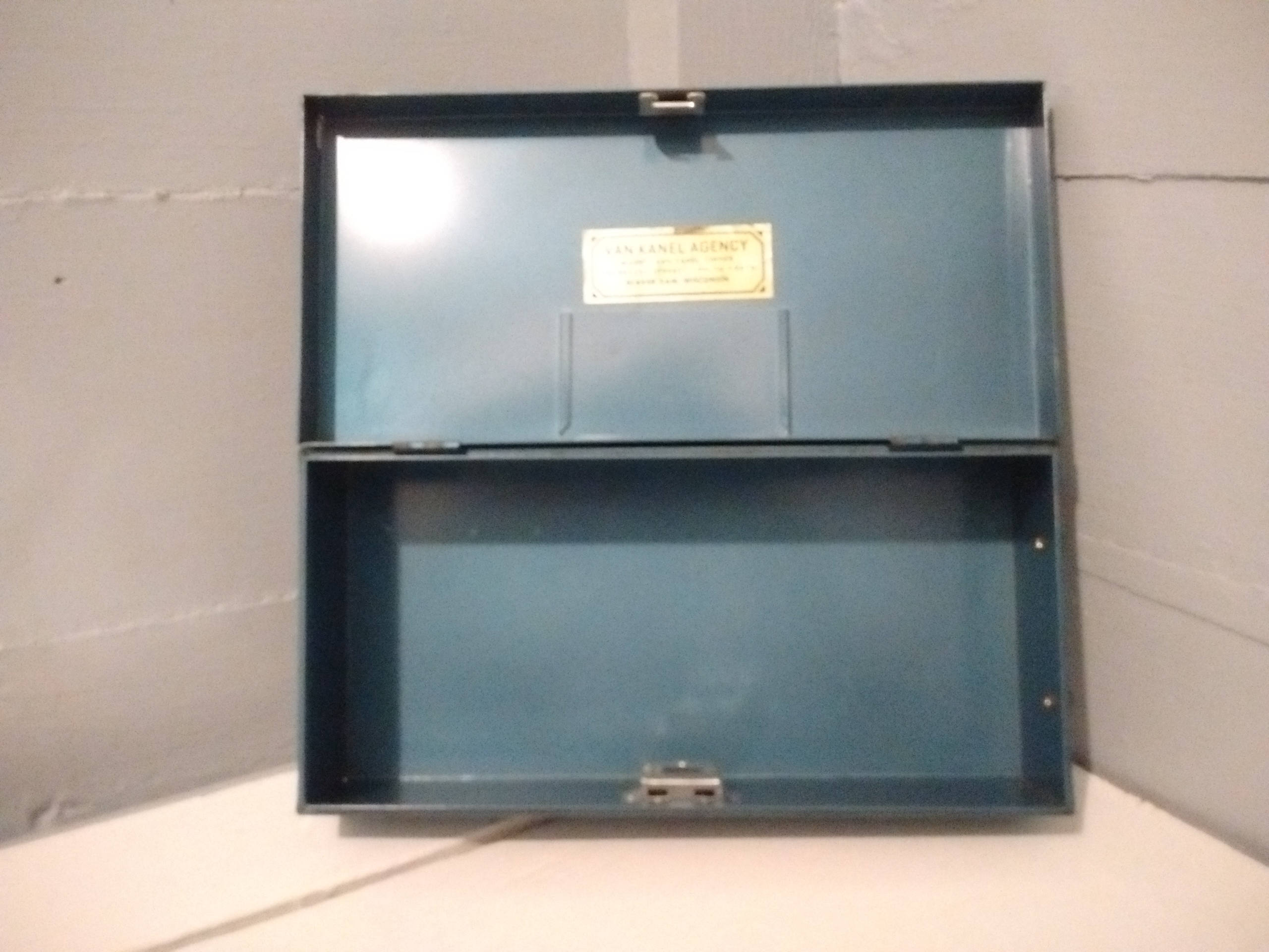 Antique, 1920s, Combination, Lock Box with Combination, Cash Box, Metal ...