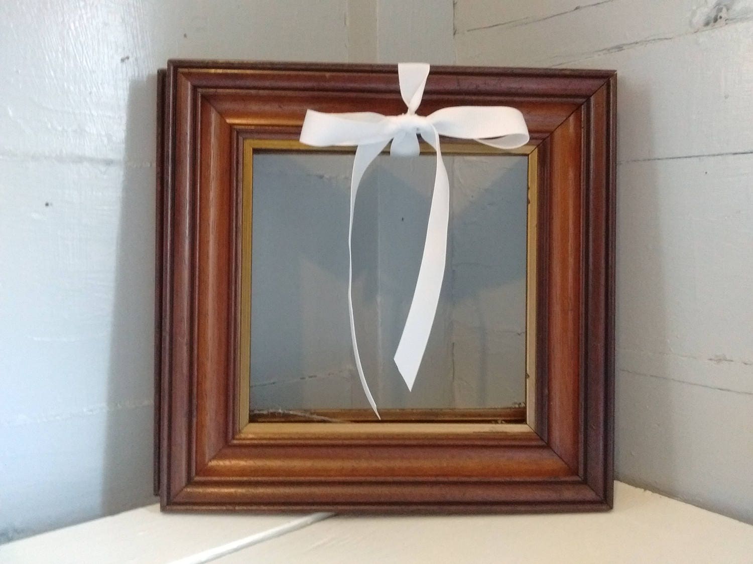 Vintage, Square, Wood, Picture Frames, Wall Frames, Rustic, Mid Century ...