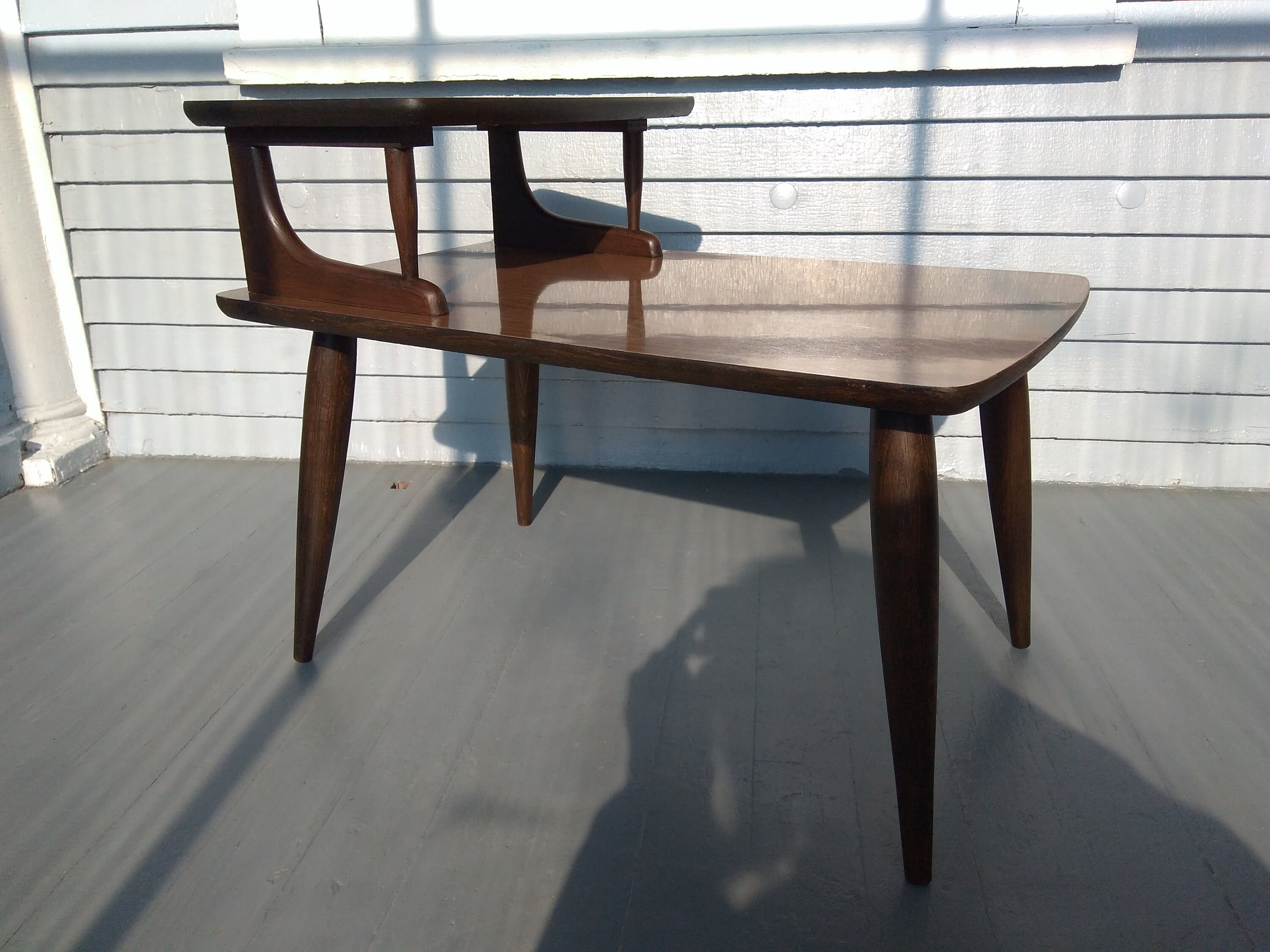 Vintage End Table Step up Mid Century Danish Modern Livingroom ...